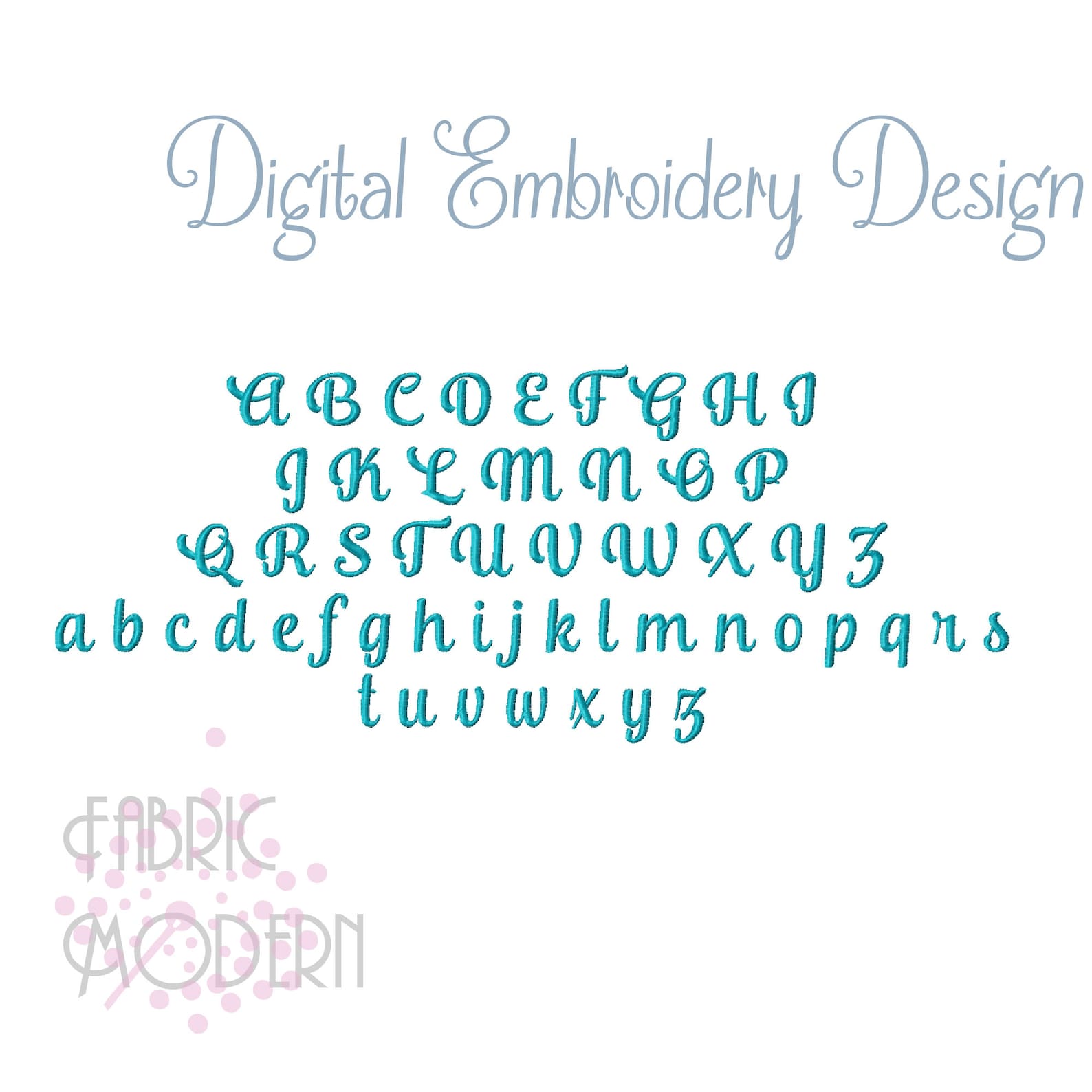 1 Inch ANNIE SCRIPT FONT Embroidery Font Design 631-1 - Etsy