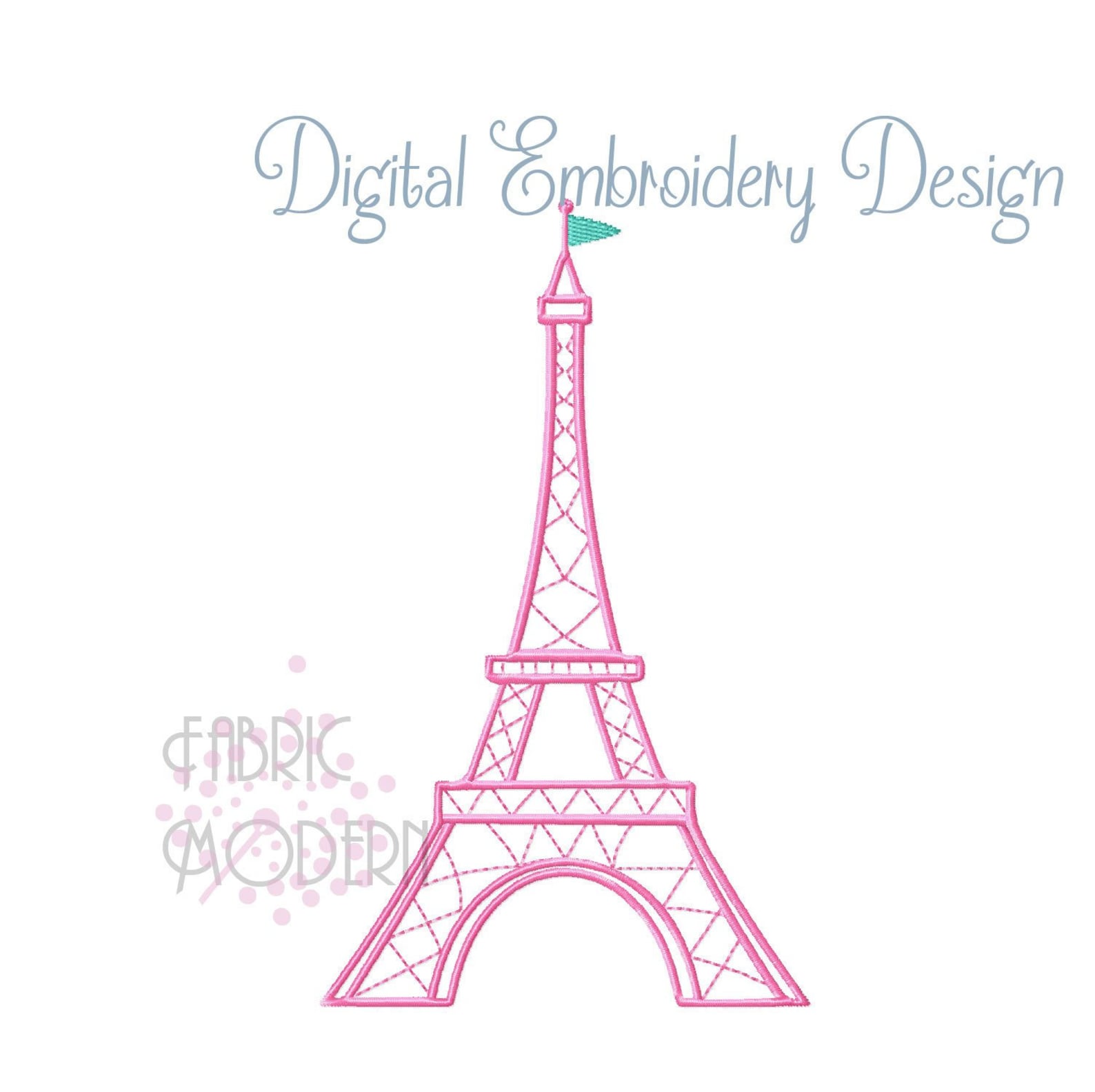 Eiffel Tower Paris Embroidery Design #1035 - Etsy