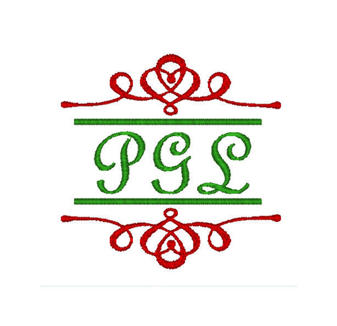 Machine Embroidery Design Monogram Border Fancy Frame Border - Etsy