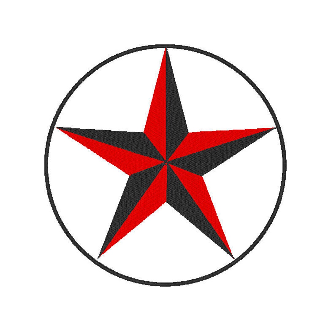 Machine Embroidery Design Texas Star Collection Two Color and One Color ...