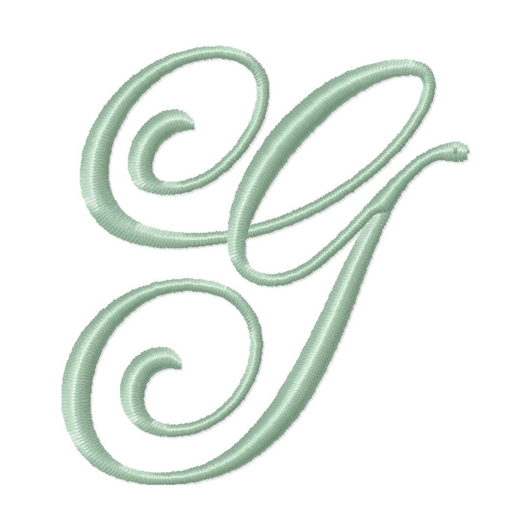2 Inch Kimberly Monogram Alphabet Embroidery Design #1097 - Etsy