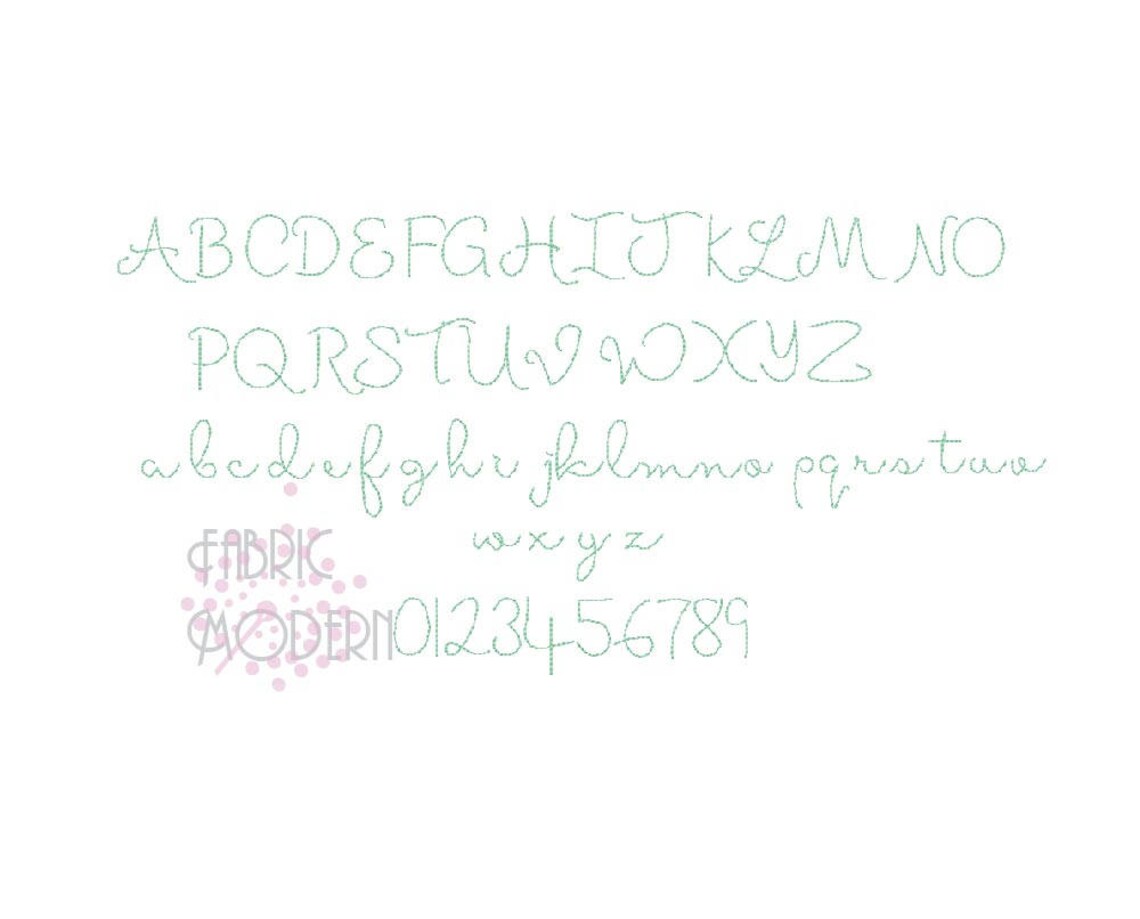 2 Hanna Handwriting Handstitch Script Handwriting - Etsy