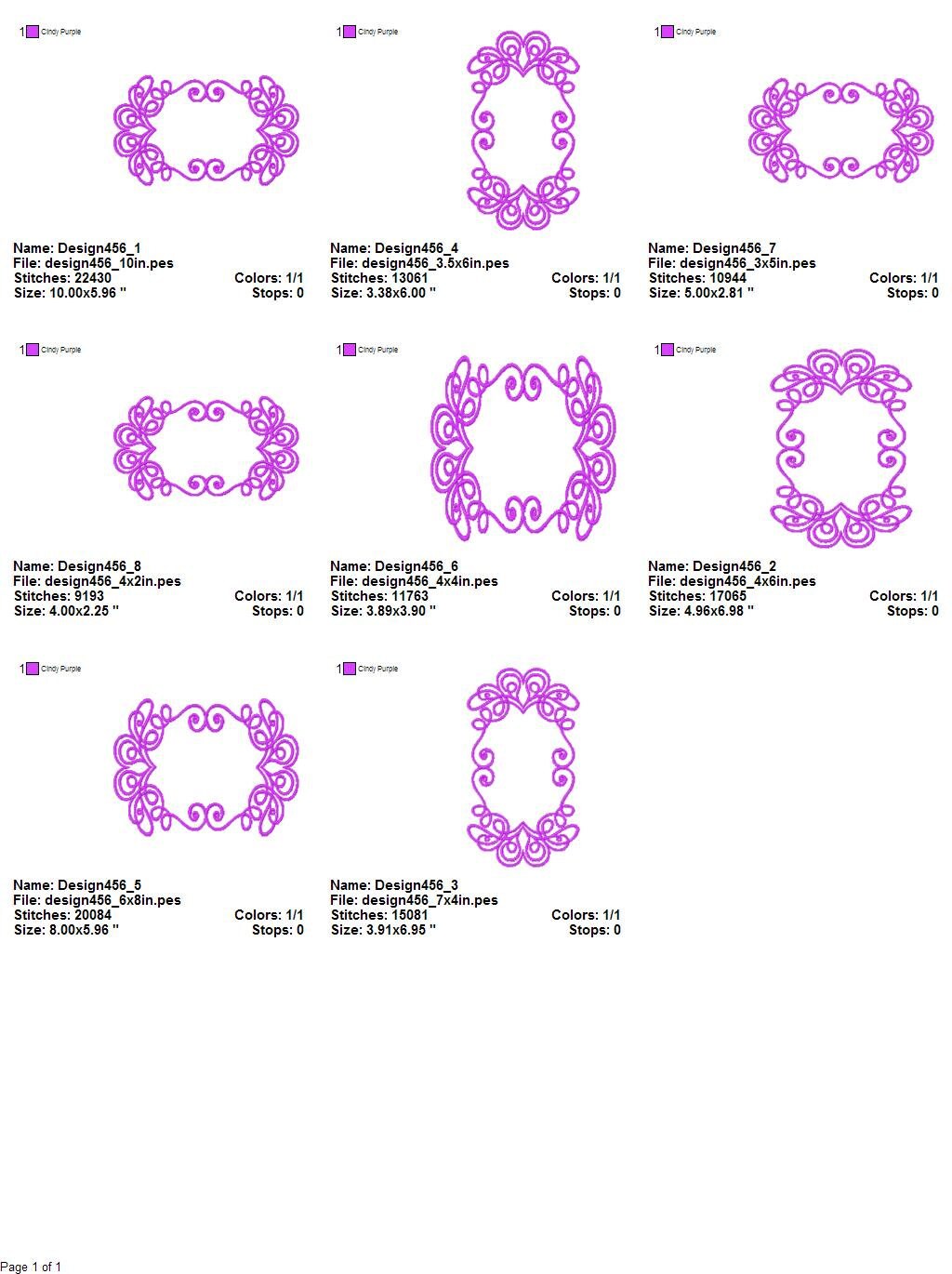 MONOGRAM FRAME Machine Embroidery Design Vintage Feel Multiple - Etsy