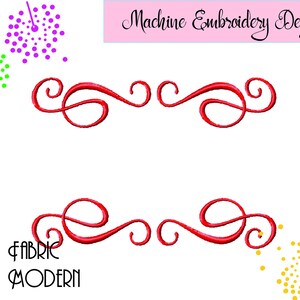 SPLIT MONOGRAM FRAMES Machine Embroidery Design Flourish Swash Bx ...