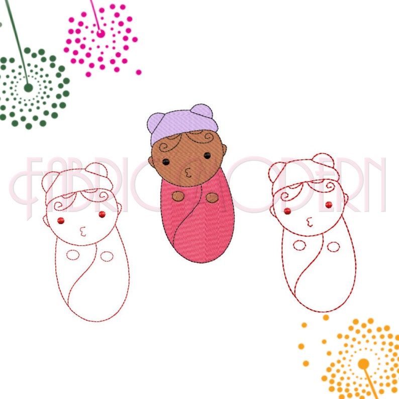 STICK FIGURES Baby Bundled Embroidery Design 7 Sizes Redwork - Etsy