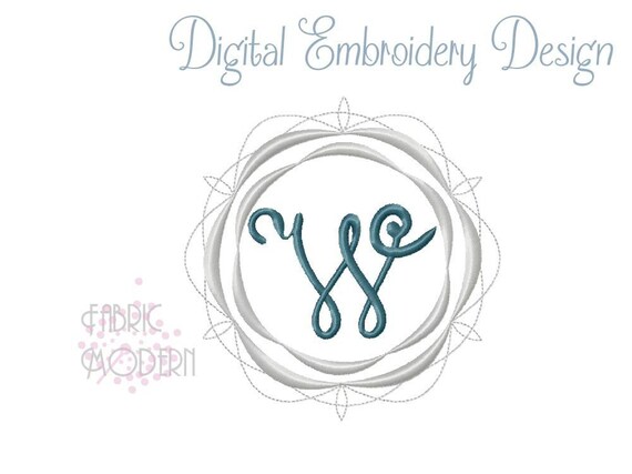 Flair Monogram Embroidery Font Alphabet Whimsical Single | Etsy