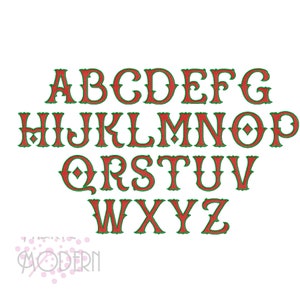 Dilly Monogram Embroidery Font #1147 - Etsy