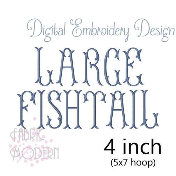 Fishtail Font - Etsy