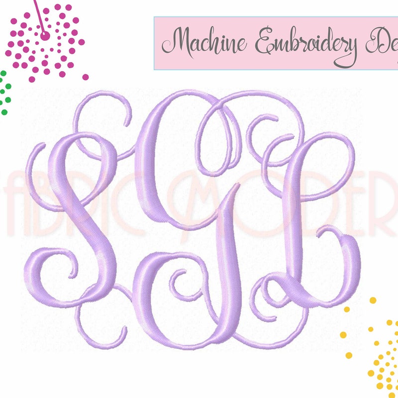 Vine Monogram Font - Etsy