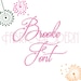 Brooke Embroidery Font Design Handwriting Font Script Font Calligraphy ...