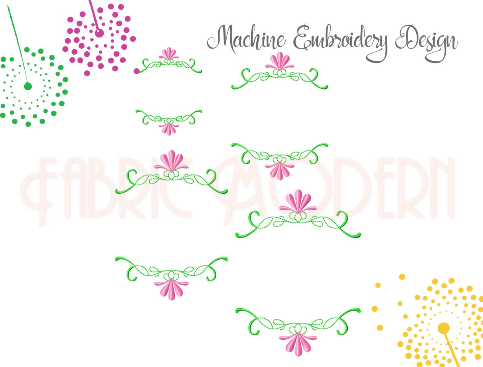 DELICATE MONOGRAM FRAME Machine Embroidery Design Monogram - Etsy