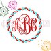 ROPE MONOGRAM FRAME Machine Embroidery Design Rope Circle Border in ...