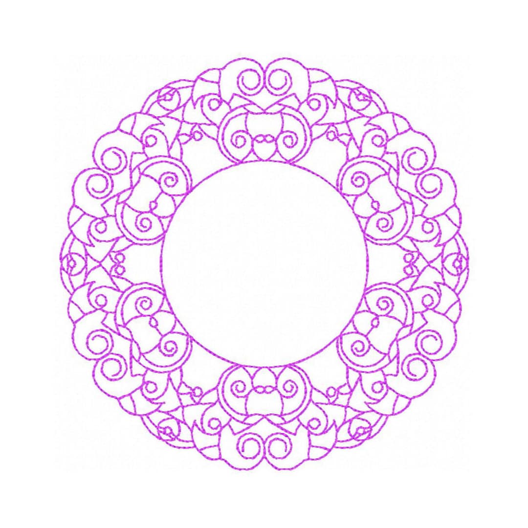 Embroidery Design Six Designs in Three Sizes Each Continuous Line #414 ...