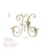 Letter H MONOGRAM Embroidery Design Large Vintage Single #1128-H - Etsy