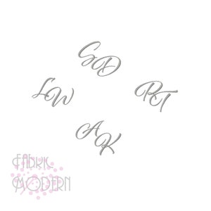 1 Inch MONOGRAM Font Embroidery "lydia", #1058-1 - Etsy
