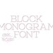 2.5" Block Modern Machine Embroidery Font Monogram Embroidery Monogram ...