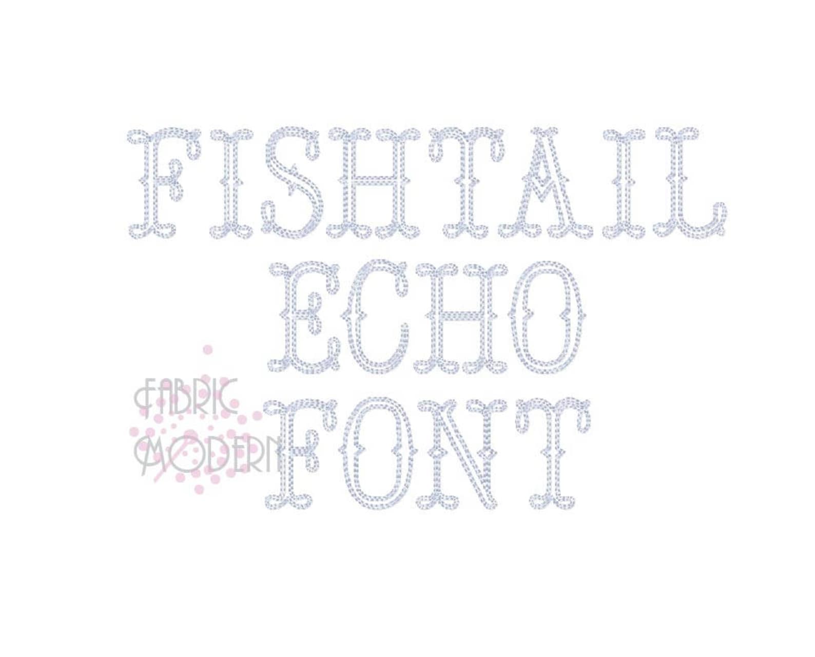 1 Inch Fishtail Echo Hand Stitch Bold Western Block Machine - Etsy