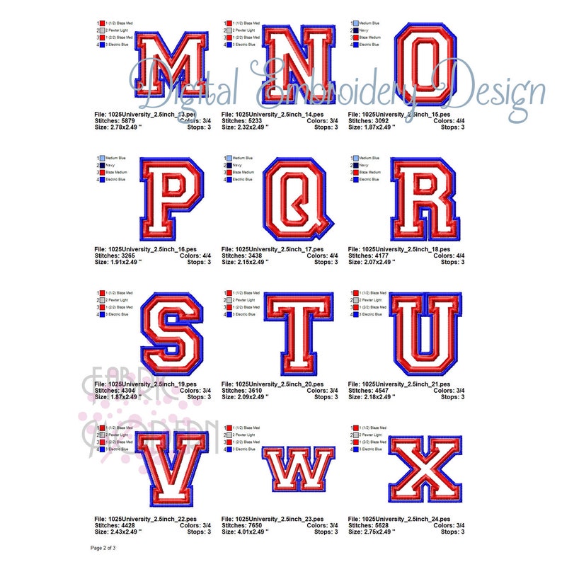 UNIVERSITY COLLEGIATE VARSITY Monogram Applique' - Etsy UK