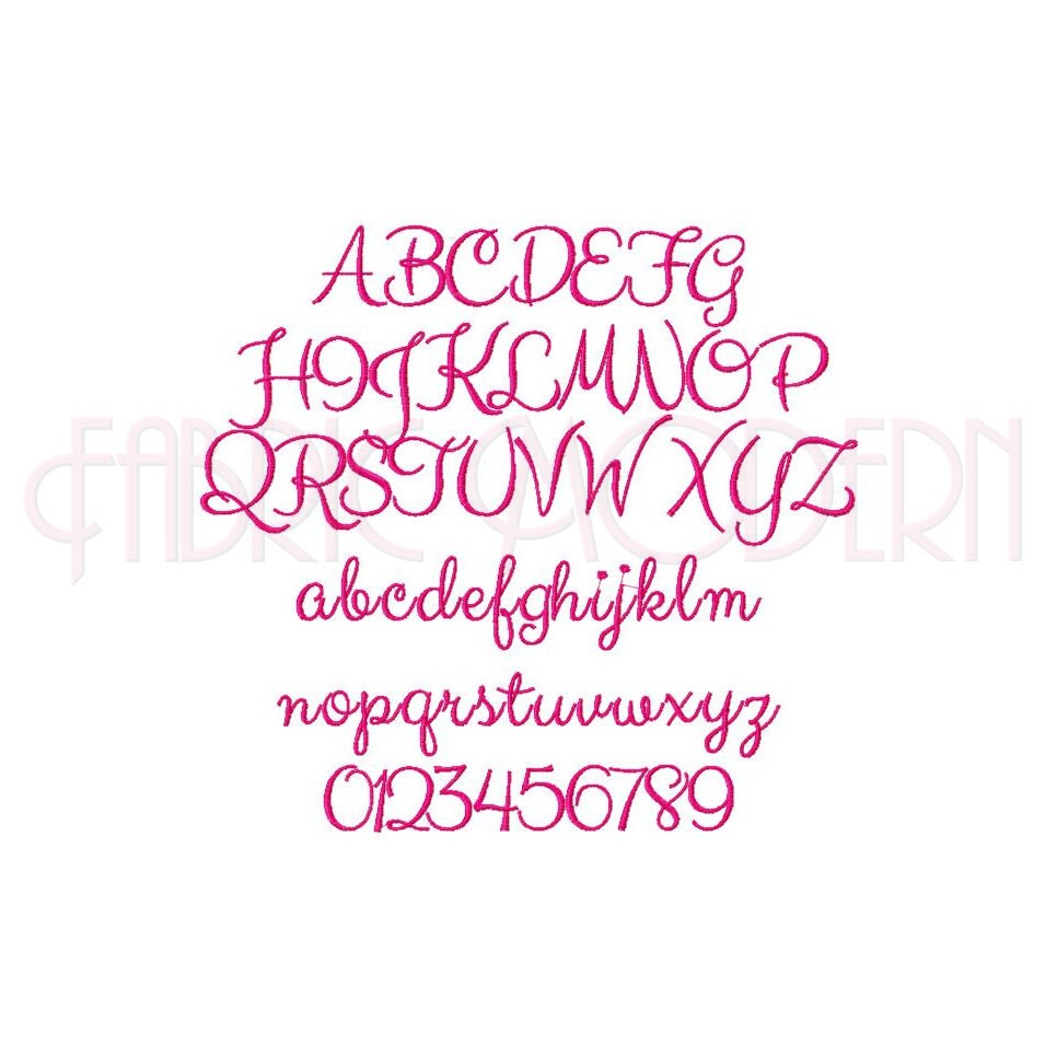 CLICKER FONT BX Font Embroidery Font Embroidery Design 1 Inch | Etsy