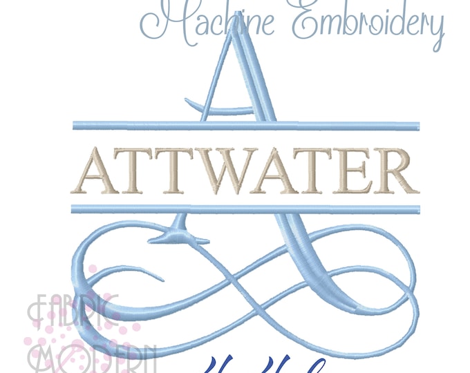 Split Viney Monogram Embroidery Font No.303, INSTANT DOWNLOAD, Vine ...