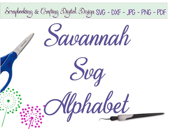 Savannah SVG Font Modern Calligraphy Font Script Font Svg File | Etsy