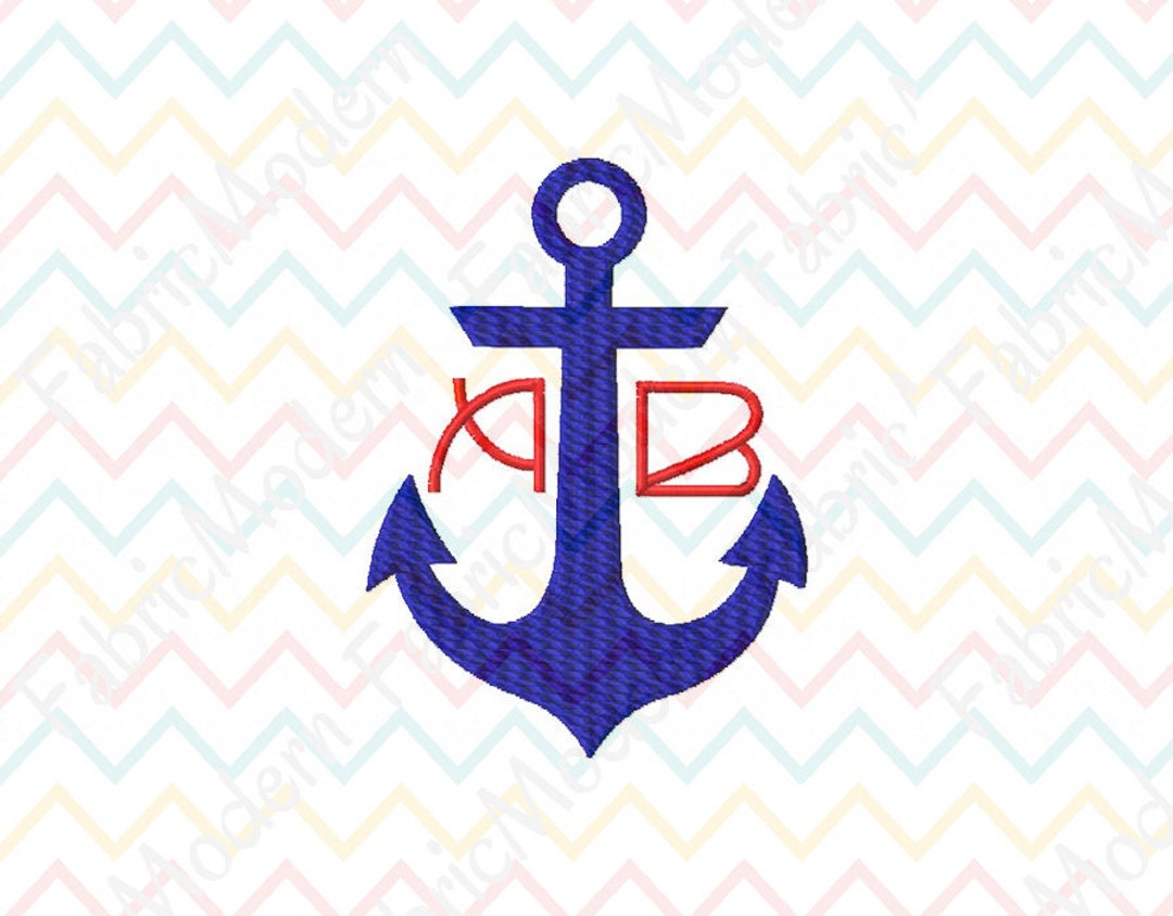 ANCHOR Machine Embroidery Design, Anchor for Monogram or Decoration ...