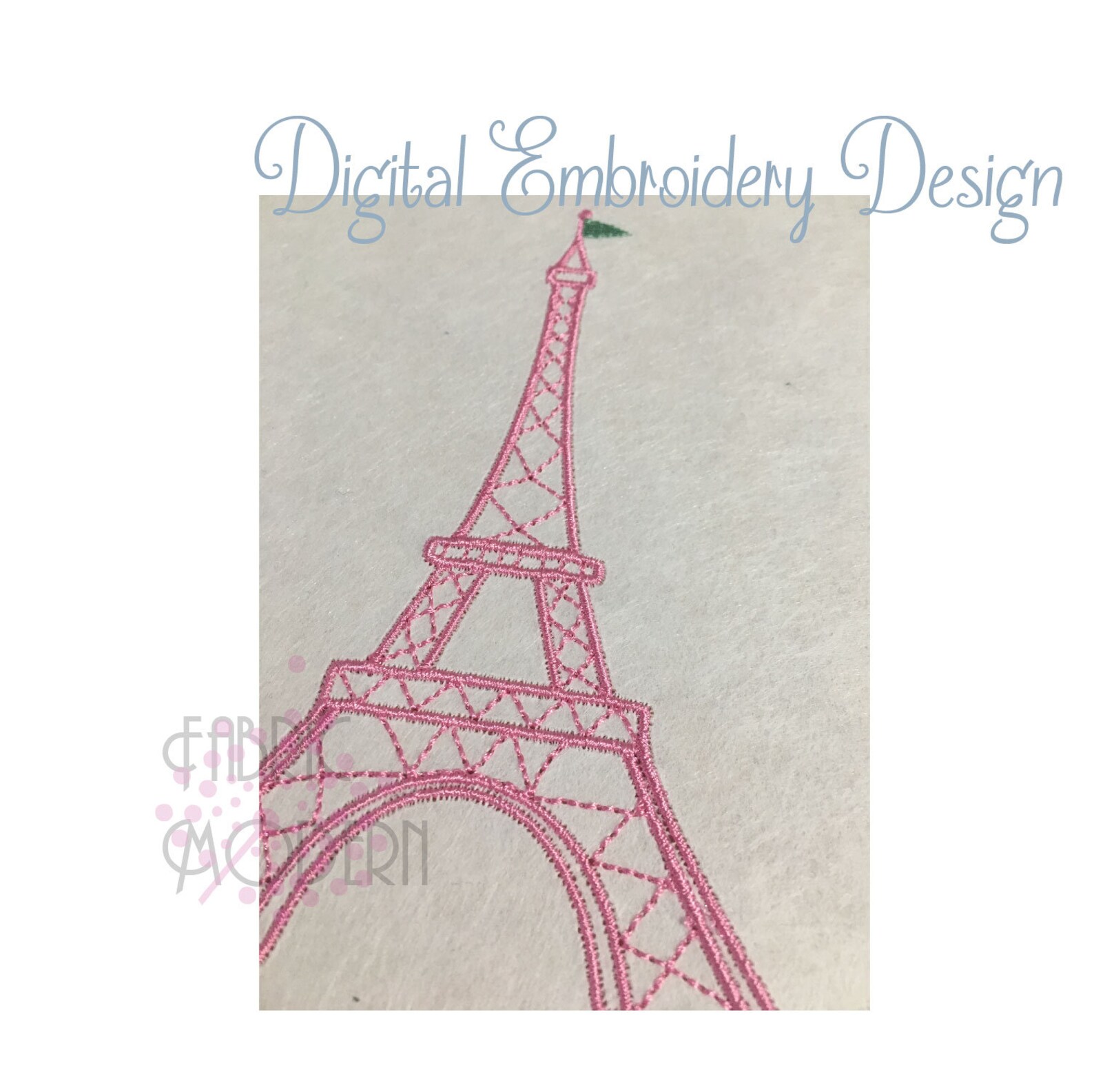 Eiffel Tower Paris Embroidery Design 1035 | Etsy