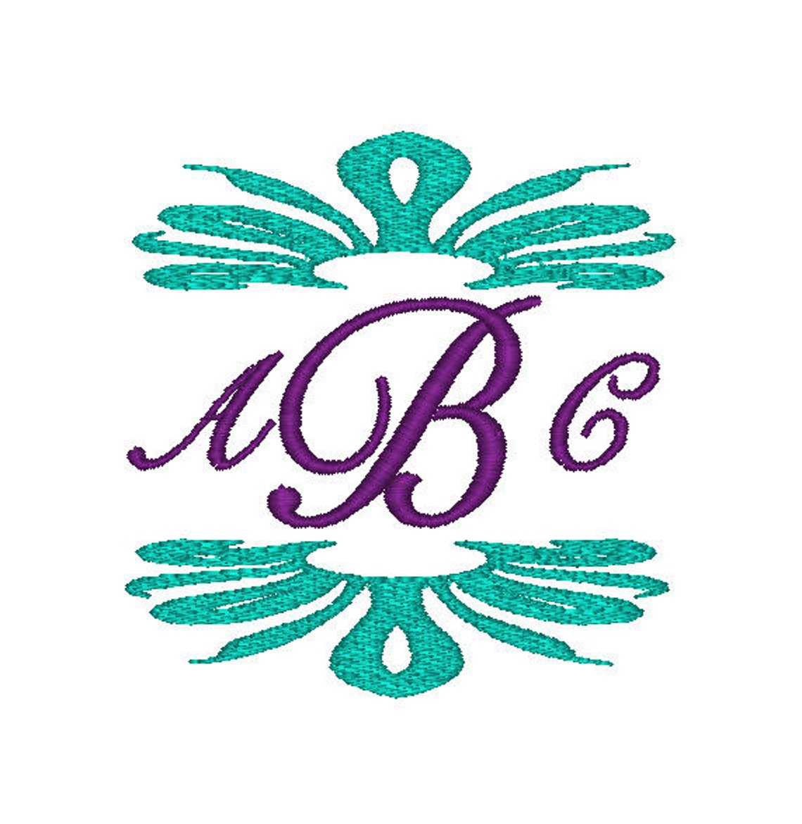 Machine Embroidery Design, Monogram Flourish, Multiple Sizes and Sytles ...