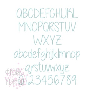Beach House Machine Embroidery Font Design #1166 - Etsy