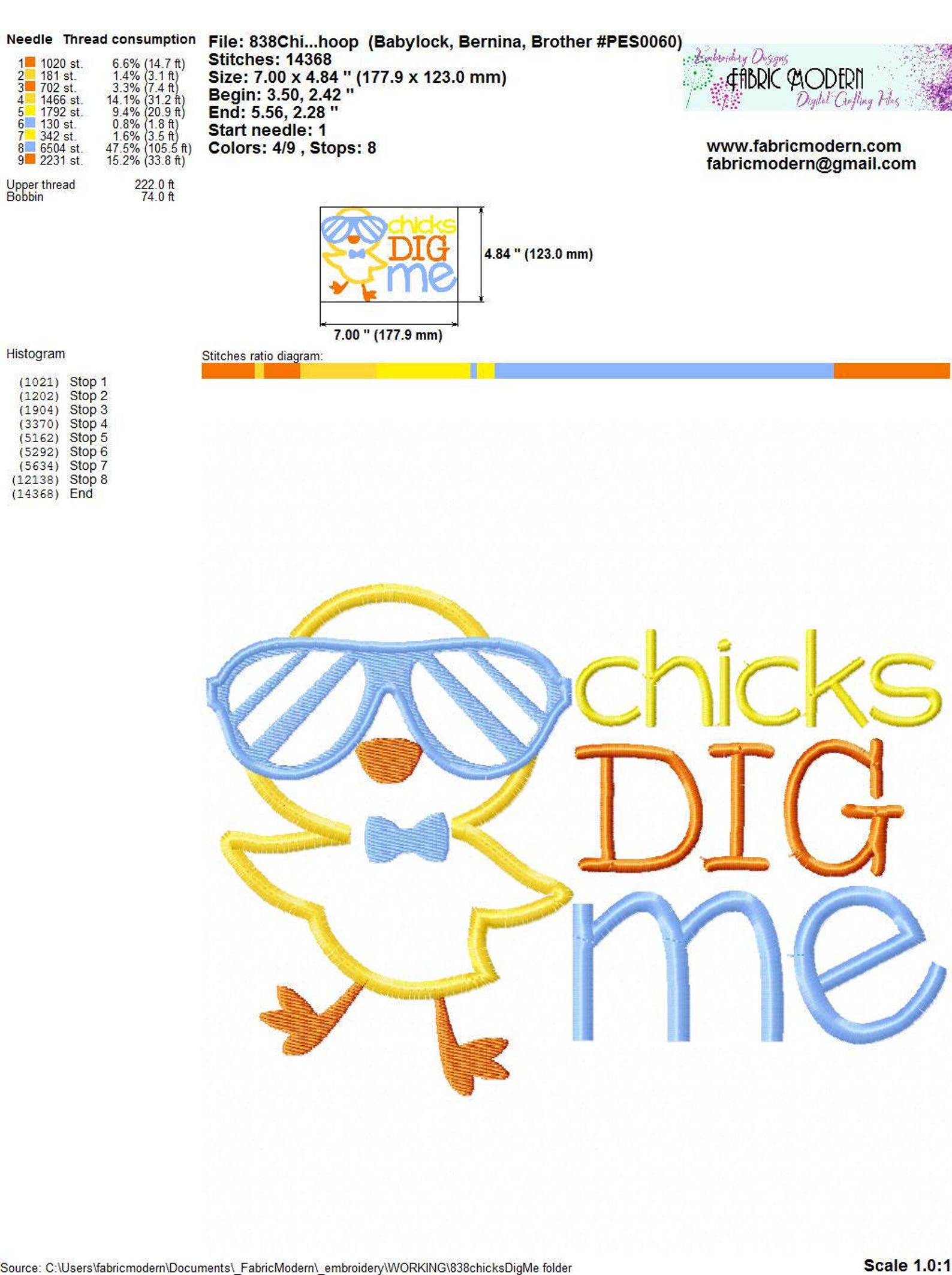 Chicks Dig Me Embroidery Design Digital Embroidery Baby Chick Boy ...