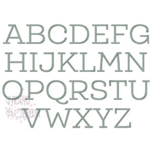 2.5" Block Modern Machine Embroidery Font Monogram Embroidery Monogram ...