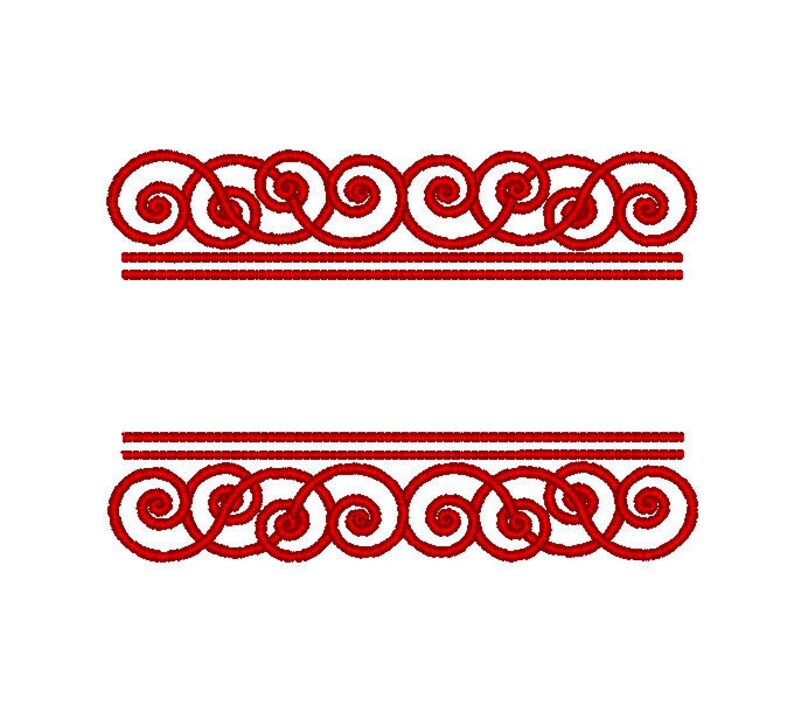 Machine Embroidery Design Fancy Frame Fancy Border Monogram - Etsy