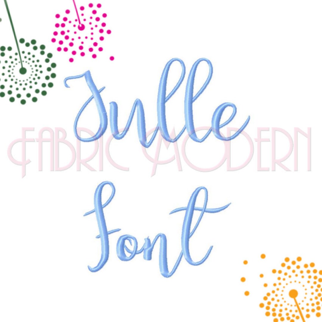 INFORMAL SCRIPT FONT Embroidery Design 2 Inch Upper and Lower Case ...