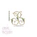 Letter B MONOGRAM Embroidery Design Large Vintage Single #1128-B - Etsy