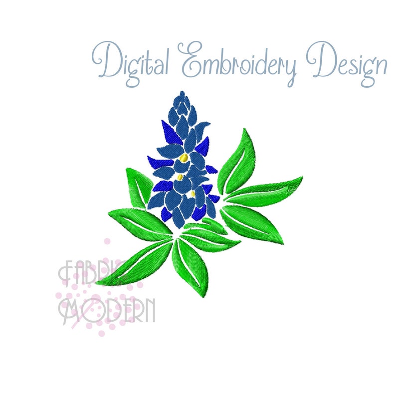 Bluebonnet Embroidery Designs - Etsy