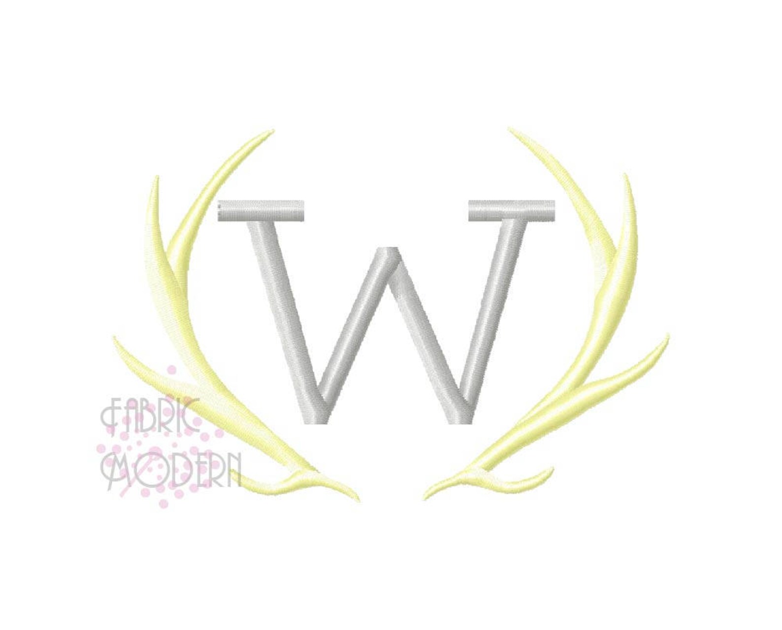 Elk Antler Monogram Buck Antler Monogram Deer Monogram Font - Etsy