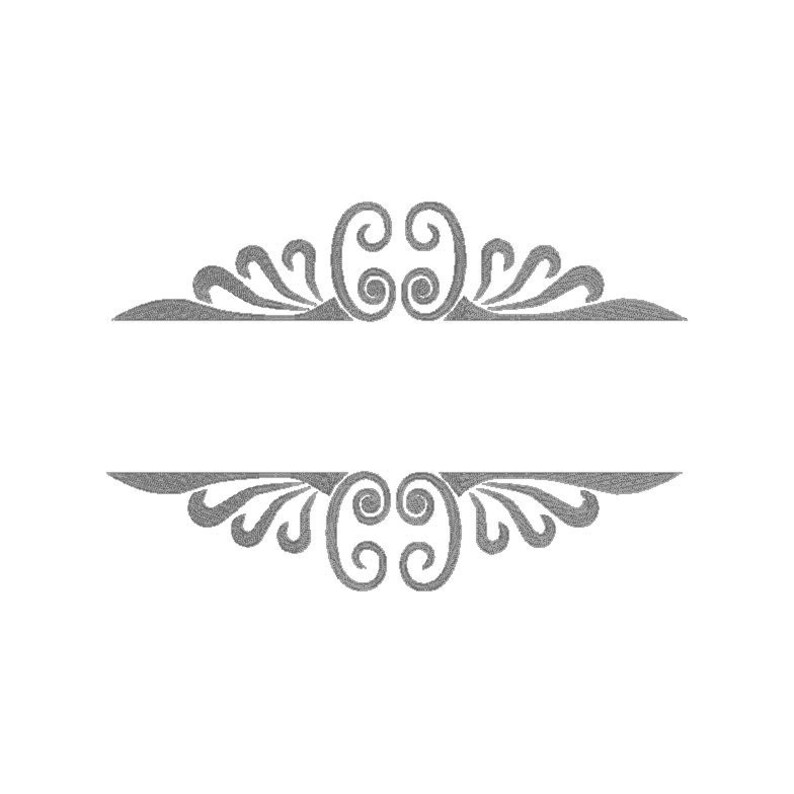 Machine Embroidery Design Fancy Frame Divided Frame Monogram Frame Six ...
