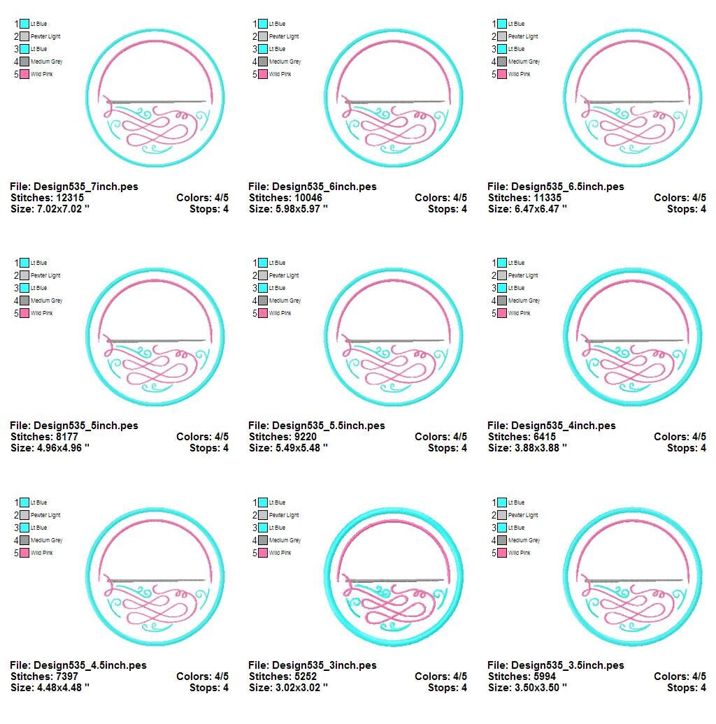 NEEDLE AND THREAD Monogram Frame Applique' Embroidery | Etsy