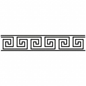 Machine Embroidery Design Greek Border Monogram Frame Five Sizes ...