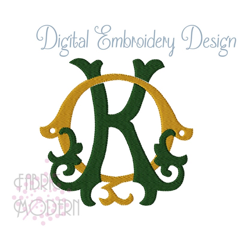 Two Letter Interlinked Monogram - Made to Order - Etsy