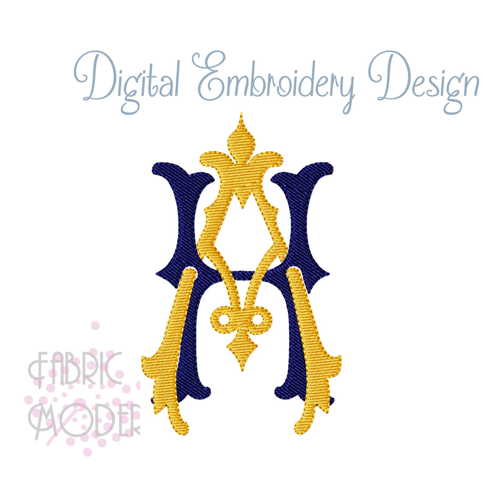 Two Letter Interlinked Monogram Made to Order | Etsy