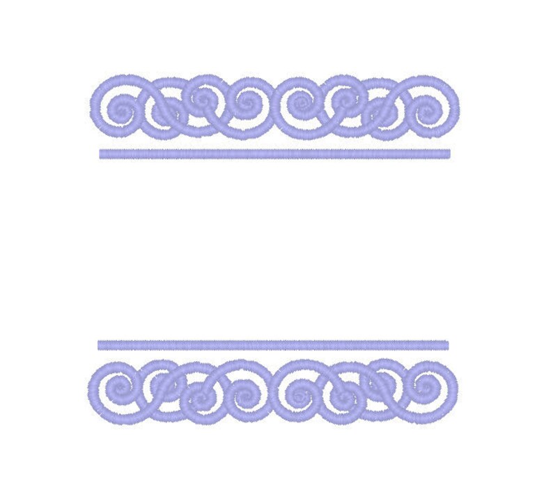 Machine Embroidery Design Fancy Frame Fancy Border Monogram - Etsy
