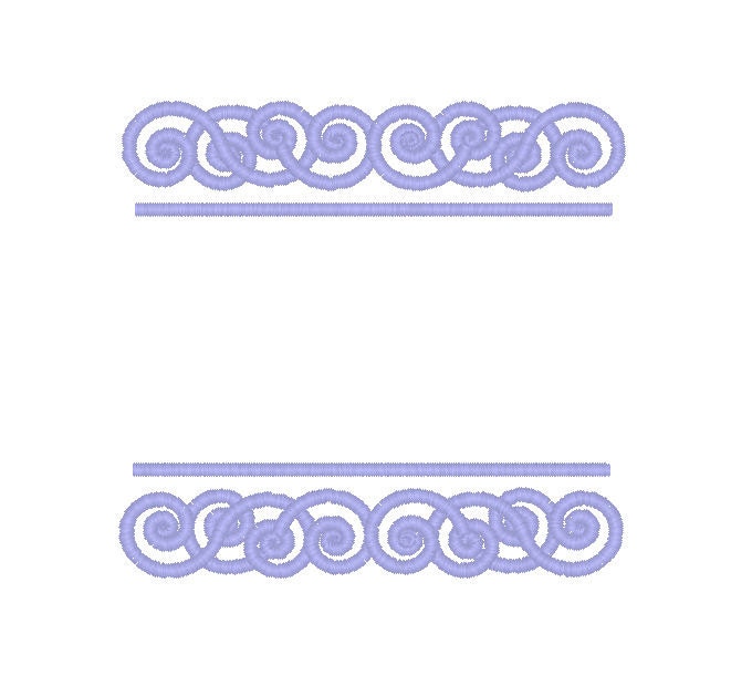 Machine Embroidery Design Fancy Frame Fancy Border Monogram - Etsy