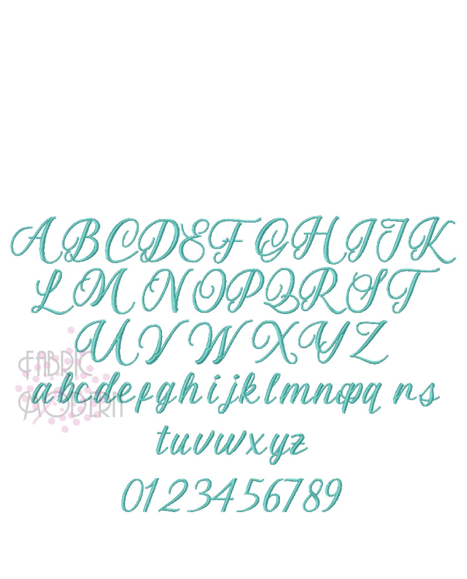 1 Alana Calligraphy Font Monogram Font Script Embroidery | Etsy