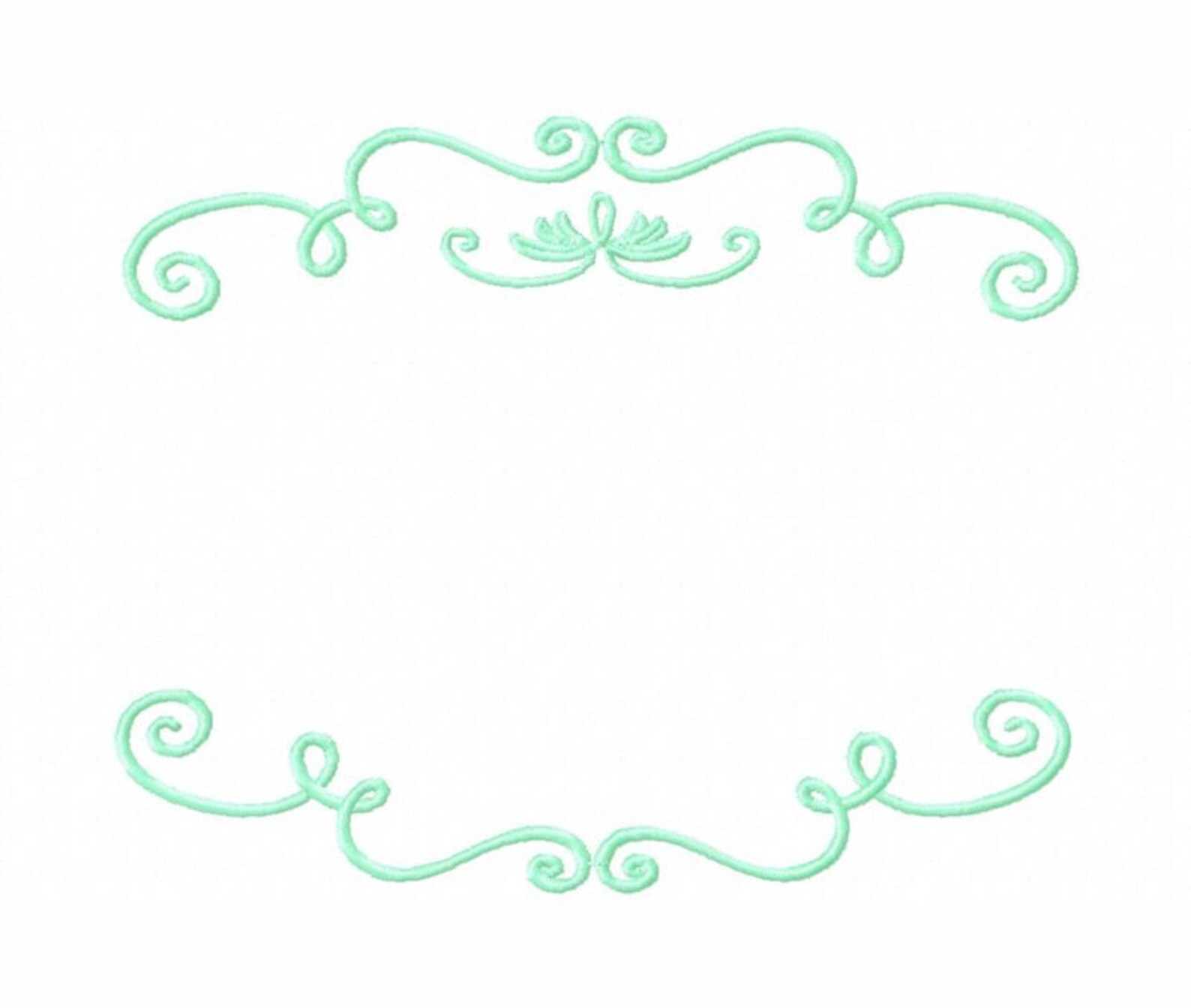 Machine Embroidery Design Monogram Frame Monogram Border Name - Etsy