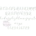 1" Allison Script Calligraphy Font Monogram Font Embroidery Font ...