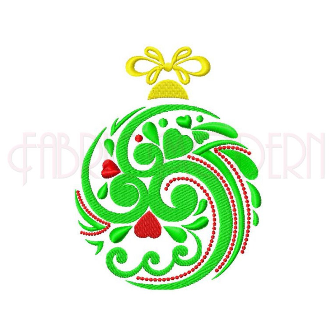 CHRISTMAS ORNAMENT Machine Embroidery Design Decoration Holiday Design ...