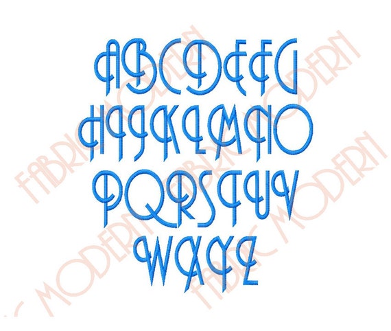 2 Inch Font 3 Inch Font MODERN FONT Embroidery Font Design - Etsy Hong Kong