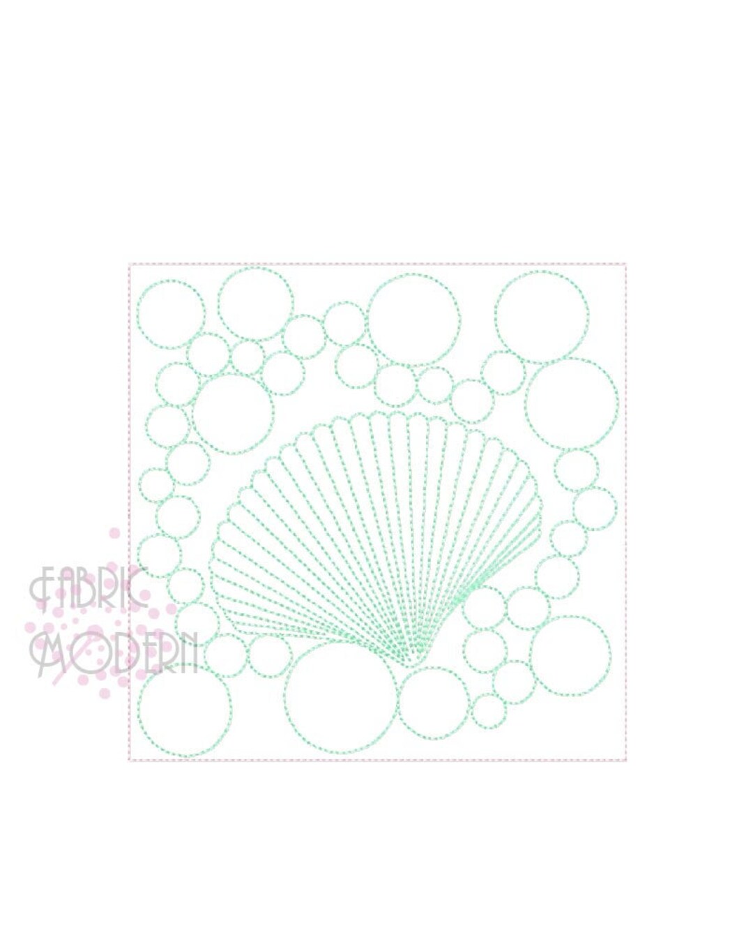 Quilt Block Shell Embroidery Design Quilting Swirls Seashell Shells ...