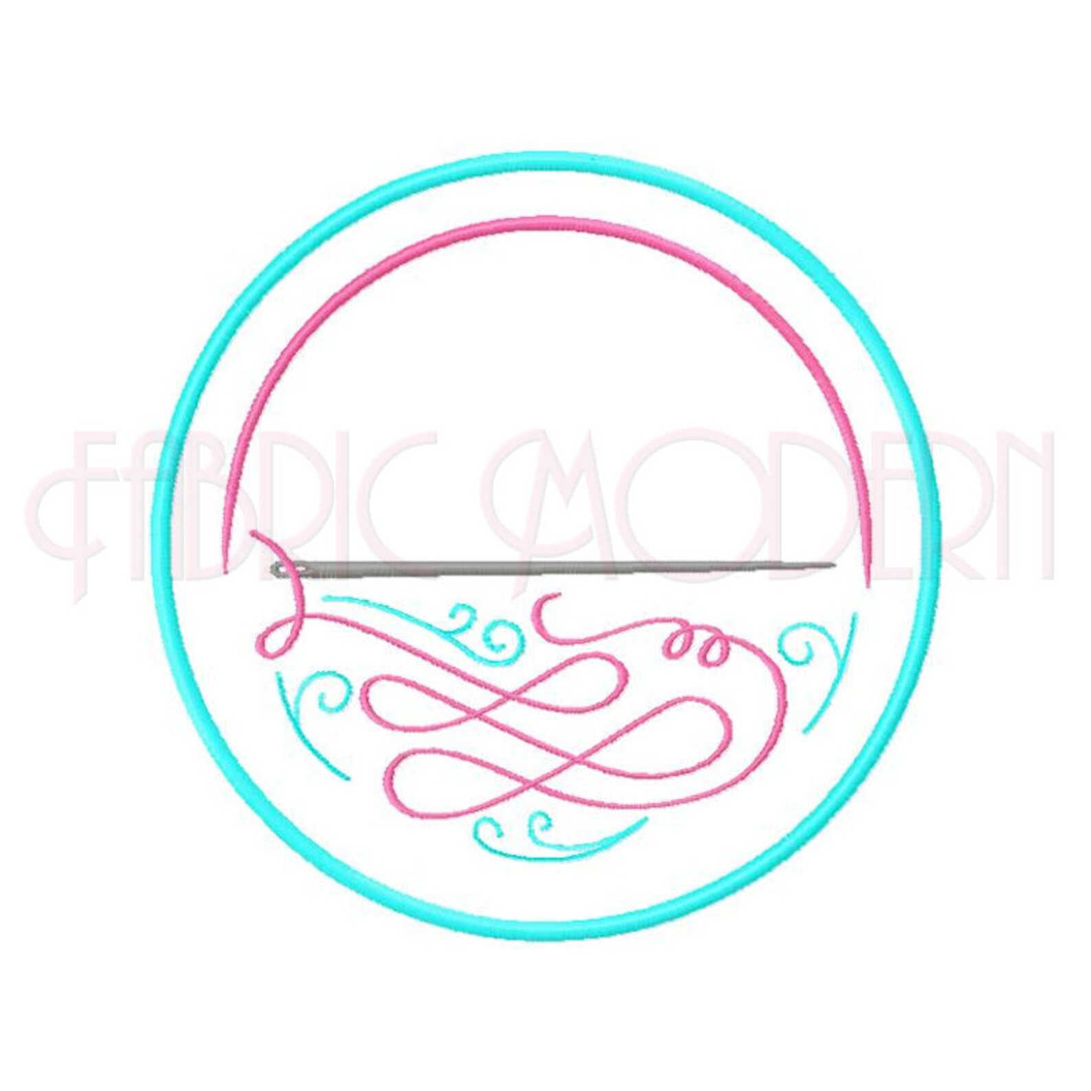 NEEDLE AND THREAD Monogram Frame Applique' Embroidery | Etsy